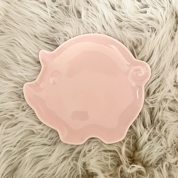 Tiffany & Co. | Accents | Vtg Tiffany Co Pigshaped Pink Ceramic Plate ...